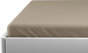 Jersey prostěradlo do dětské postýlky světle hnědé 70 x 140 cm