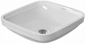 Duravit DuraStyle - Umyvadlo nábytkové 400x400 mm, s WonderGliss, bílá 03733700001