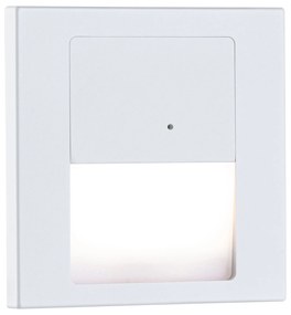 Paulmann 80002 Tsaro, svítidlo do stěny se senzorem, 1W LED 2700K, matná bílá, 8x8cm