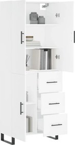 Skříň highboard bílá 69,5 x 34 x 180 cm kompozitní dřevo 3195923