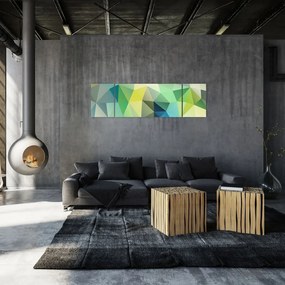 Obraz geometrické abstrakce (170x50 cm)