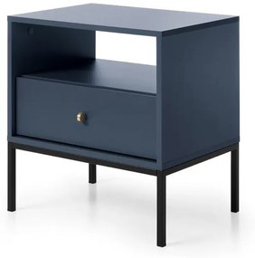 Noční stolek Pernilla (zásuvka, modrá)