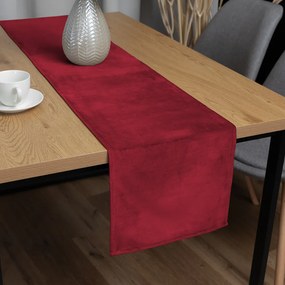 Biante Sametový běhoun na stůl Velvet Premium SVP-007 Malinově červený 45x160 cm