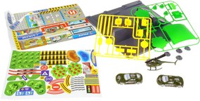 _Ostatní 1_ Parkoviště vojenský herní army set se 2 auty a vrtulníkem s doplňky ad62950