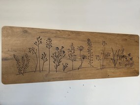 Li-Go "Louka dlouhá" světelný obraz 230V  120x40cm provedení povrchu: dub světlý
