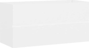 vidaXL Skříňka pod umyvadlo 90 x 38,5 x 45 cm dřevotříska [804755] Barva: bílá s vysokým leskem