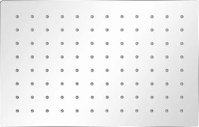 Dešťové sprchové hlavice 2 ks 20 x 30 cm nerezová ocel 275944