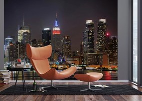 Fototapeta na míru Manhattan v Noci | Vliesová fototapeta na zed' | DFTNXXL2411