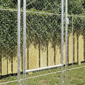 Klec pro psa Stříbrná 600 x 200 x 200 cm Pozinkovaná ocel 3368312