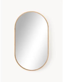 Oválné nástěnné zrcadlo's dubovým rámem Avery