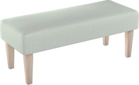 Dlouhá lavička 100x40cm barva modrá látka pletený vzor