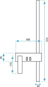 Toolight Toolight, LED nástěnné svítidlo 8W 4000K APP1439-W, černá-zlatá, OSW-02440