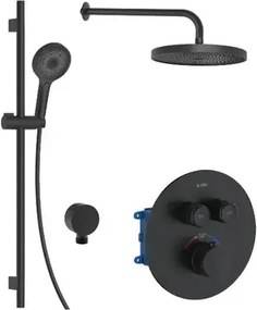 kielle - Sprchový set s termostatickou baterií pod omítku, pro 2 spotř