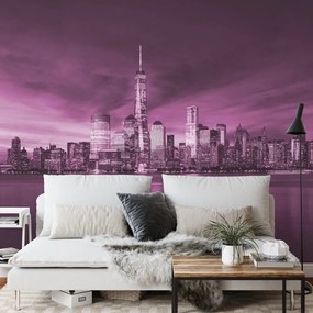 Fototapeta New York City Sunrise In Pink Hladký vinyl 270x180