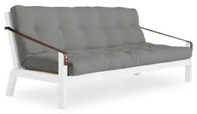 sofa POETRY by Karup - 100*200 cm white (bílá) + futon grey 746