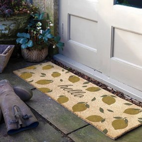 Rohožka z kokosového vlákna 40x120 cm Hello Lemons – Artsy Doormats