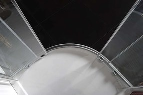 Polysan LUCIS LINE čtvrtkruhová sprchová zástěna, 900x900mm, R550, čiré sklo