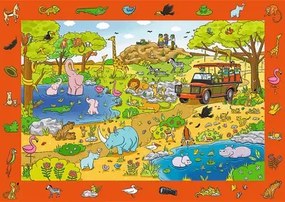 Trefl - Puzzle - Puzzle s hledáním obrázků Spy Guy: Safari / 24 dílků