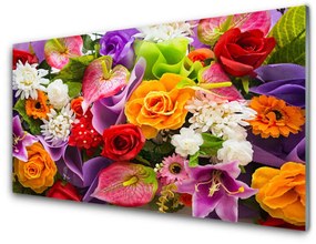 akrylový obraz Květiny 140x70 cm