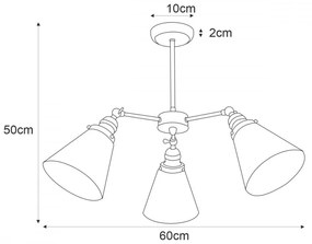 Stropní svítidlo K-8037B-5 z řady SAMANTA