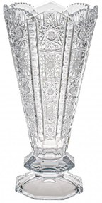 Broušená váza se zuby, Stella, Royal Crystal, 35,5 cm