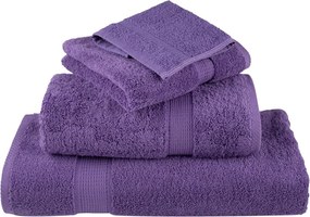 Premium ručníky SOLUND 10 ks fialové 70 x 140 cm 600 g/m² 137358