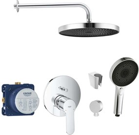 SANITINO - Sprchový set s baterií a tělesem pod omítku Grohe, příslušenství kielle, chrom SANI21GKK015