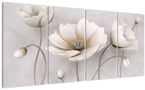 Obraz bílých květin (160x80 cm), 40 dalších rozměrů