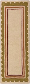 Ručně tkaný vlněný běhoun v přírodní barvě 80x230 cm Lois – Flair Rugs