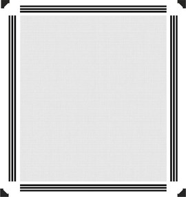 vidaXL Magnetická okenní síť proti hmyzu 130 x 150 cm [153855] Barva: antracitová