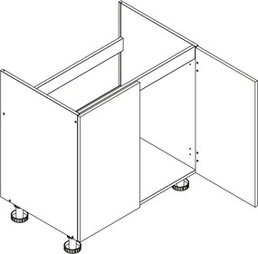 ALFASHOP ZOYA dolní D80ZL dub