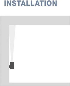 NV 9010008 Venkovní nástěnné svítidlo ALP černý hliník a sklo LED Chip Cree 2x10W 220-240V 3000K 7st. IP65 - NOVA LUCE