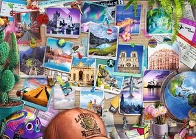 TREFL Puzzle Premium Plus Tea Time: Vzpomínky z cest / 500 dílků / 48