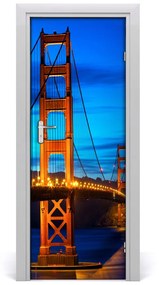 Fototapeta samolepící dveře Most San Francisco 95x205 cm