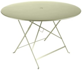 OnaDnes -20% Světle zelený kovový skládací stůl Fermob Bistro Ø 117 cm