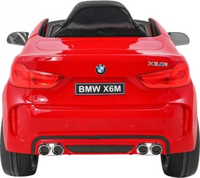 Ramiz Dětské elektrické autíčko BMW X6M lakované - červené SUV + dálkové ovládání