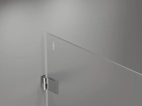 Mexen, Mexen Lunar-B Otočné levé sprchové dveře 80 cm, průhledné, chrom - 832-080-000-01-00-L