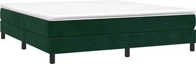 Rám postele s boxspringem tmavě zelená 180 x 200 cm samet 3120787
