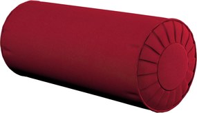 Válečkový polštář se sklady barva červená látka pletený vzor