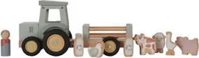 Little Dutch Traktor s přívěsem dřevěný Farma / od 18 měsíců