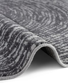 Hanse Home, Kusový koberec Gloria Cavallo 106257 Grey kruh, 120x120 (průměr) kruh, šedá, chodba / předsíň