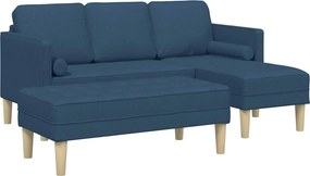 Set pohovek 2 ks Modrá Polyester 3329259