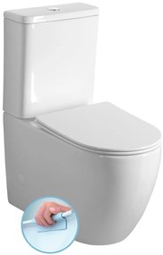 Sapho Sapho, INFINITY RIMLESS WC kombi mísa s nádržkou, spodní/zadní odpad, bílá, PC105WR