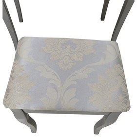 Toaletní stolek s taburetem REGINA NEW MDF barva šedá