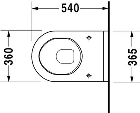 Duravit Starck 3 - závěsné WC 36x54 cm 2200090000