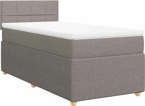 Box spring postel s matrací taupe 100 x 200 cm textil 3289671