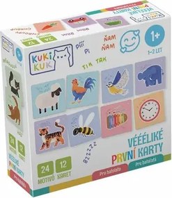 KukiKuk 80057 - Véééliké první karty Pro batolata / od 12 měsíců