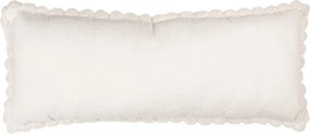 Béžový dekorační polštář s vánočními stromečky – 74*30*4 cm