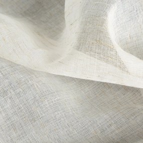 ZÁCLONA NA KROUŽCÍCH AUREA 140X250 CM PŘÍRODNÍ