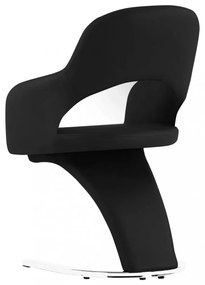 Jídelní židle 4 ks umělá kůže / chrom Dekorhome Zelená